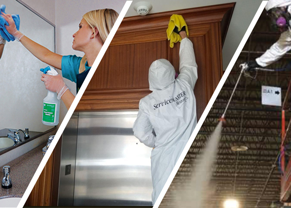 Cleaning, sanitizing and disinfecting in ServiceMaster of the Upstate